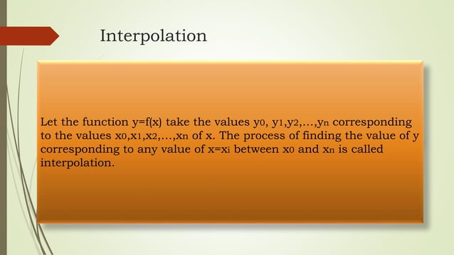 Newton's forward & backward interpolation | PPTX