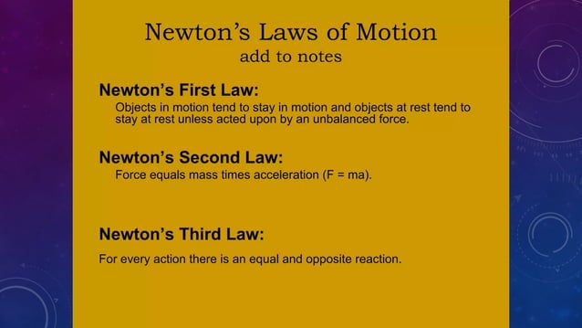 newtons law on motion by Sir Isaac Newton | PPT