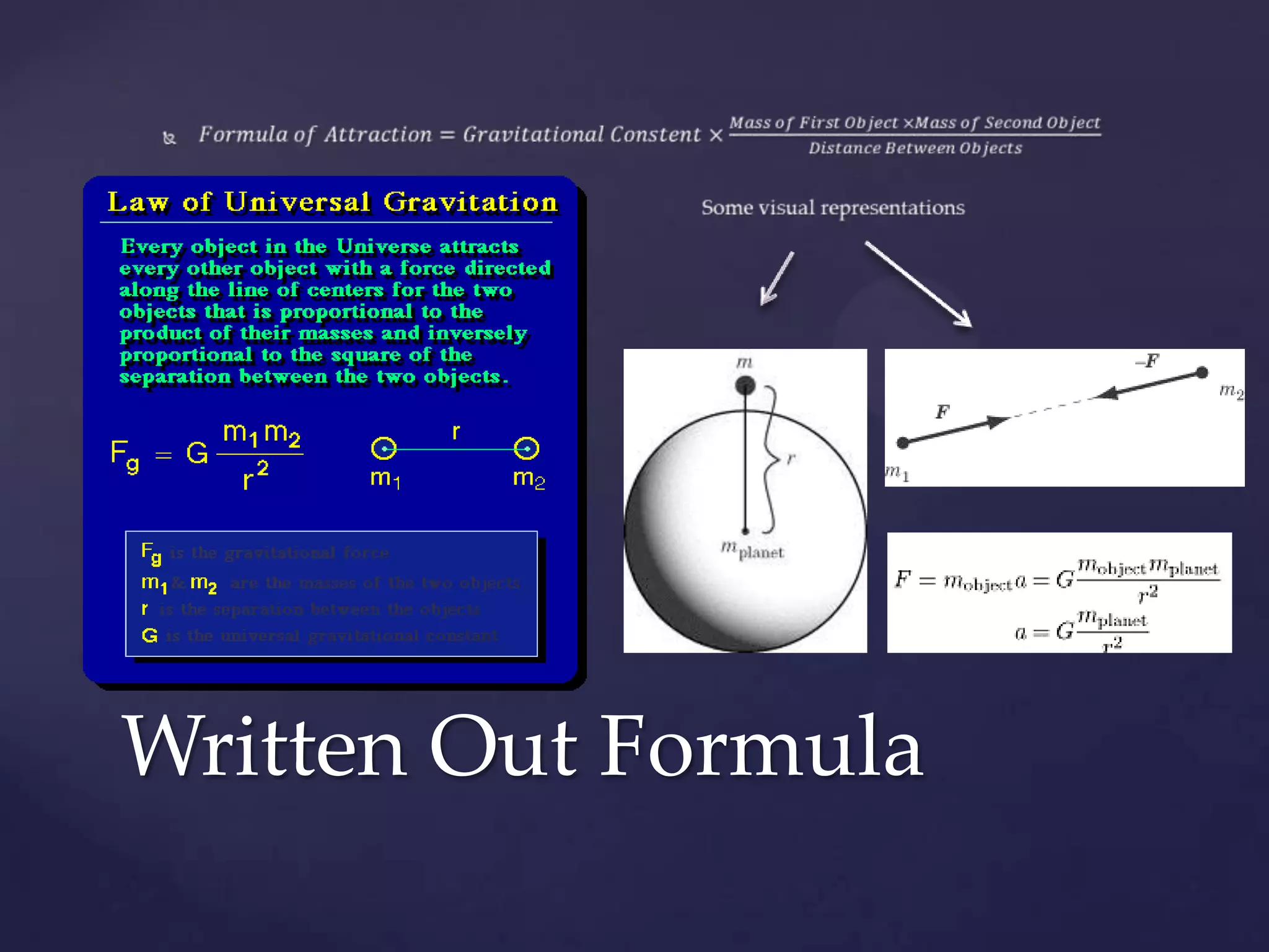 Newton’s law of gravitation | PPTX