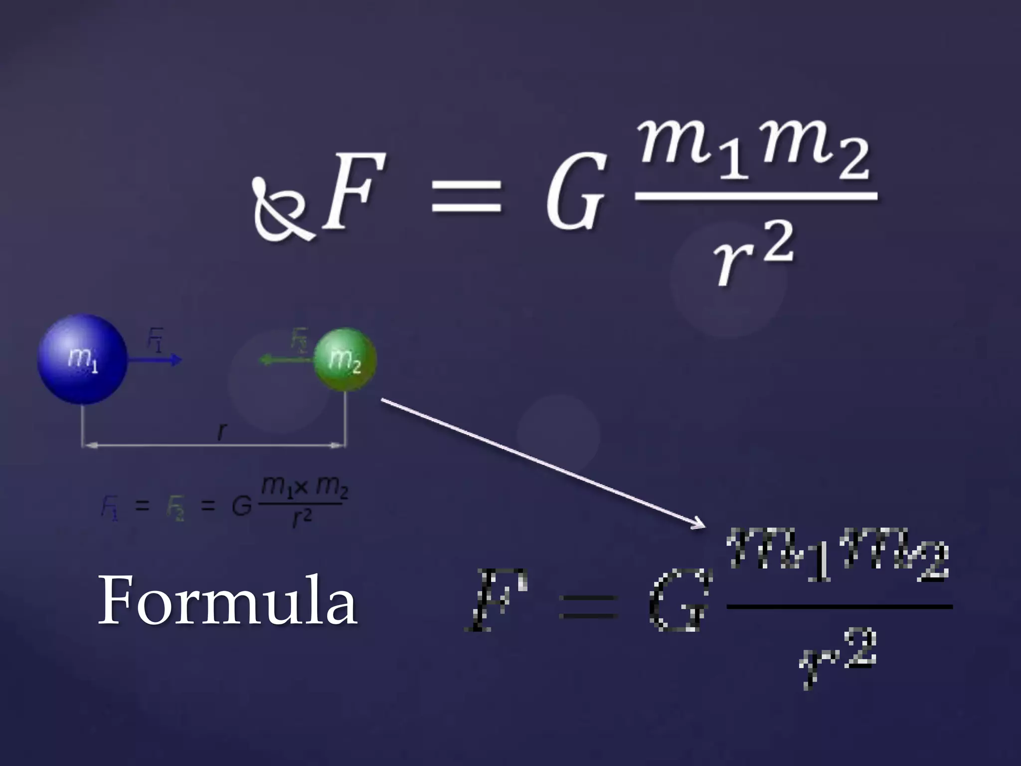Newton’s law of gravitation | PPTX