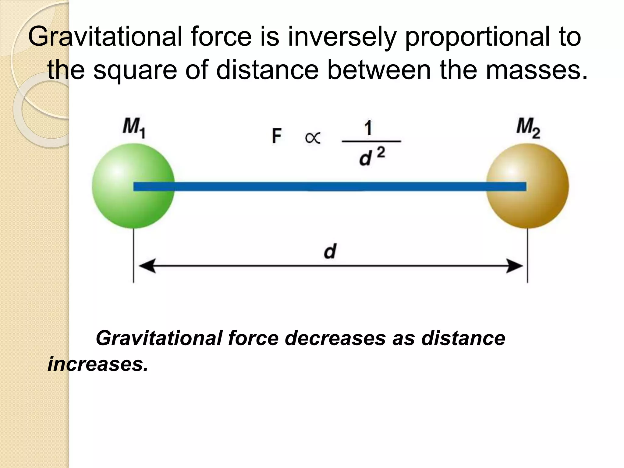 Newton's law of gravitation | PPTX