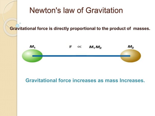 Newton's law of gravitation | PPTX