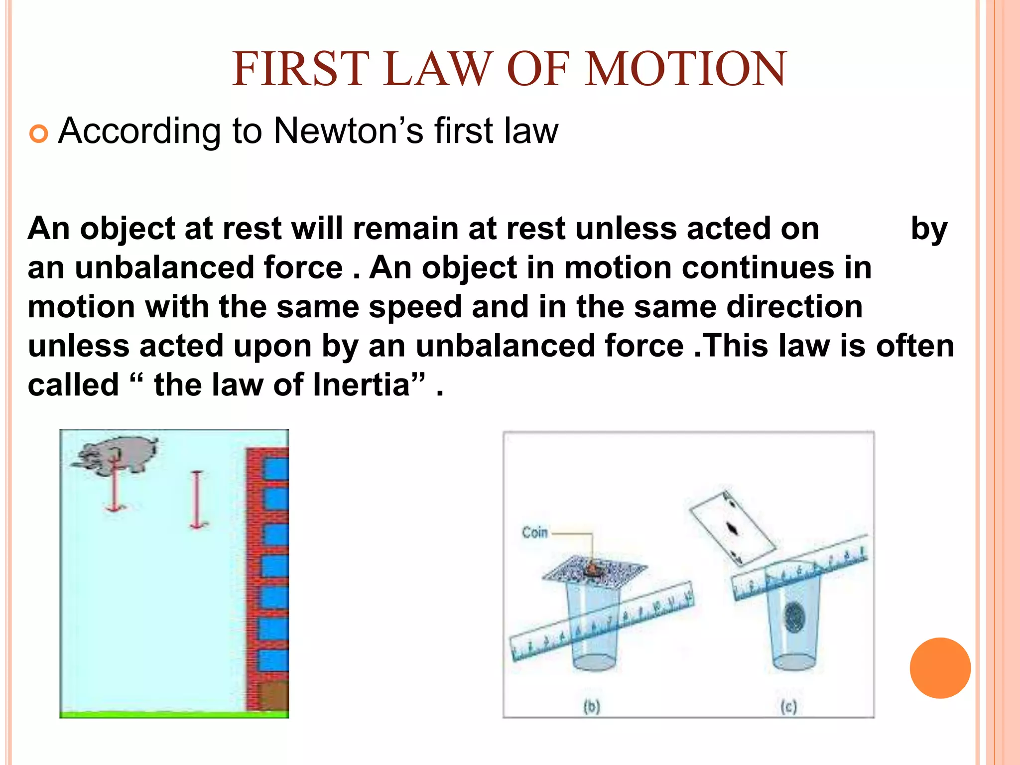 Newtons law of motion | PPTX