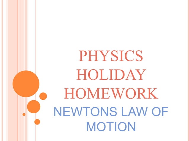 Newtons law of motion | PPT