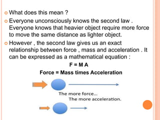 Newtons law of motion | PPTX