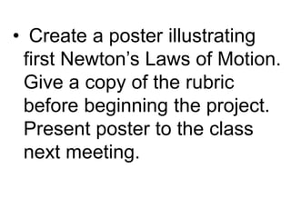 Newtons law of motion | PPTX
