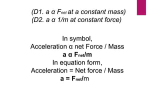 NEWTON’S LAW OF MOTION.pptxhdjdjdjkdkdkrk | PPTX
