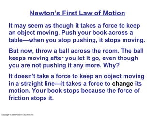 Newtons Law of motion examples, physics one | PPT
