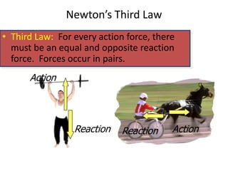 Newton's Three Laws of Motion | PPTX