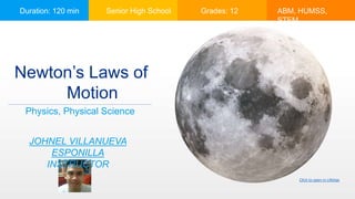 Newton's Laws of Motion | PPTX