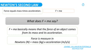 Newton's Laws of Motion | PPTX