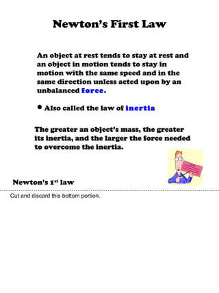 Newton's laws flip book | PPT