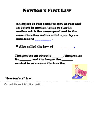 Newton's laws flip book | PPT