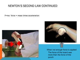 Newtons laws in karate nate | PPT | Physics | Science