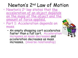 Newtons laws notes Jenny | PPT | Physics | Science