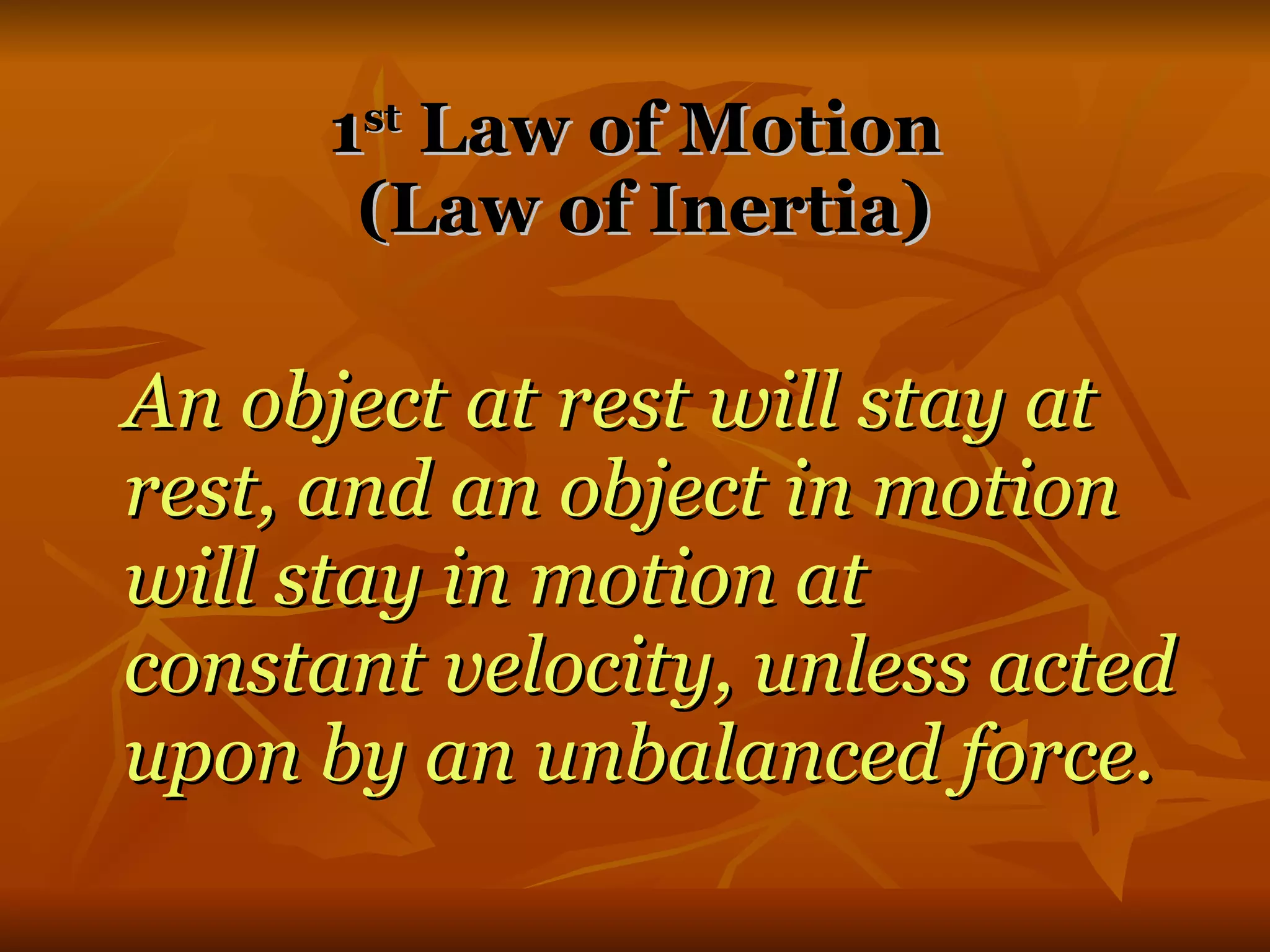 Newtons Laws Of Motion | PPT