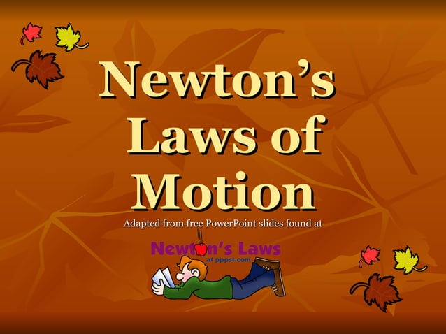 Newtons Laws Of Motion | PPT | Physics | Science
