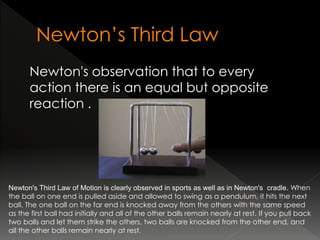 Newton’s laws of motion | PPTX