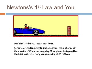 Newton's laws of motion | PPTX
