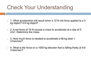 Newton's laws of motion | PPTX