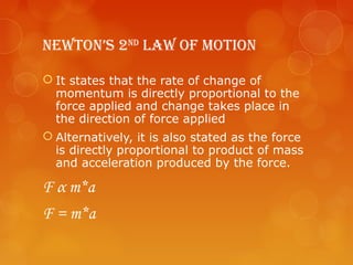 Newtons laws of motion | PPT
