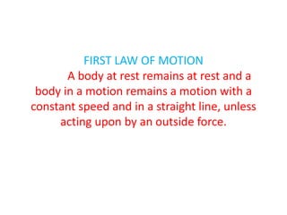 Newton’s laws of motion | PPT