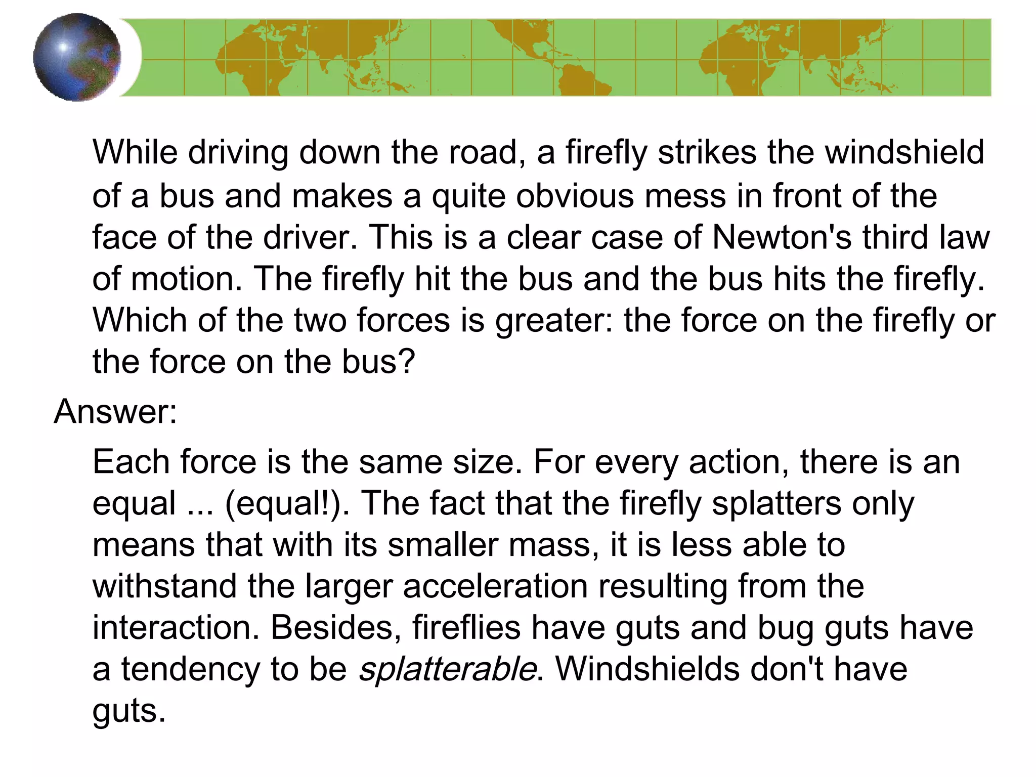 Newton's laws of motion. final copy ppt. | PPT