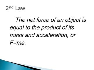 Newtons laws of motion | PPT | Physics | Science