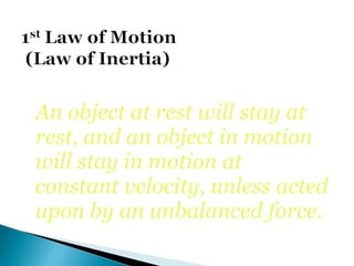 Newtons laws of motion | PPT