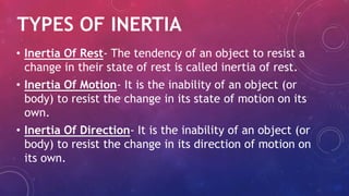 Newton’s laws of motion ( Class 9 ) | PPTX