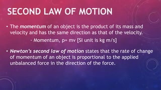 Newton’s laws of motion ( Class 9 ) | PPTX