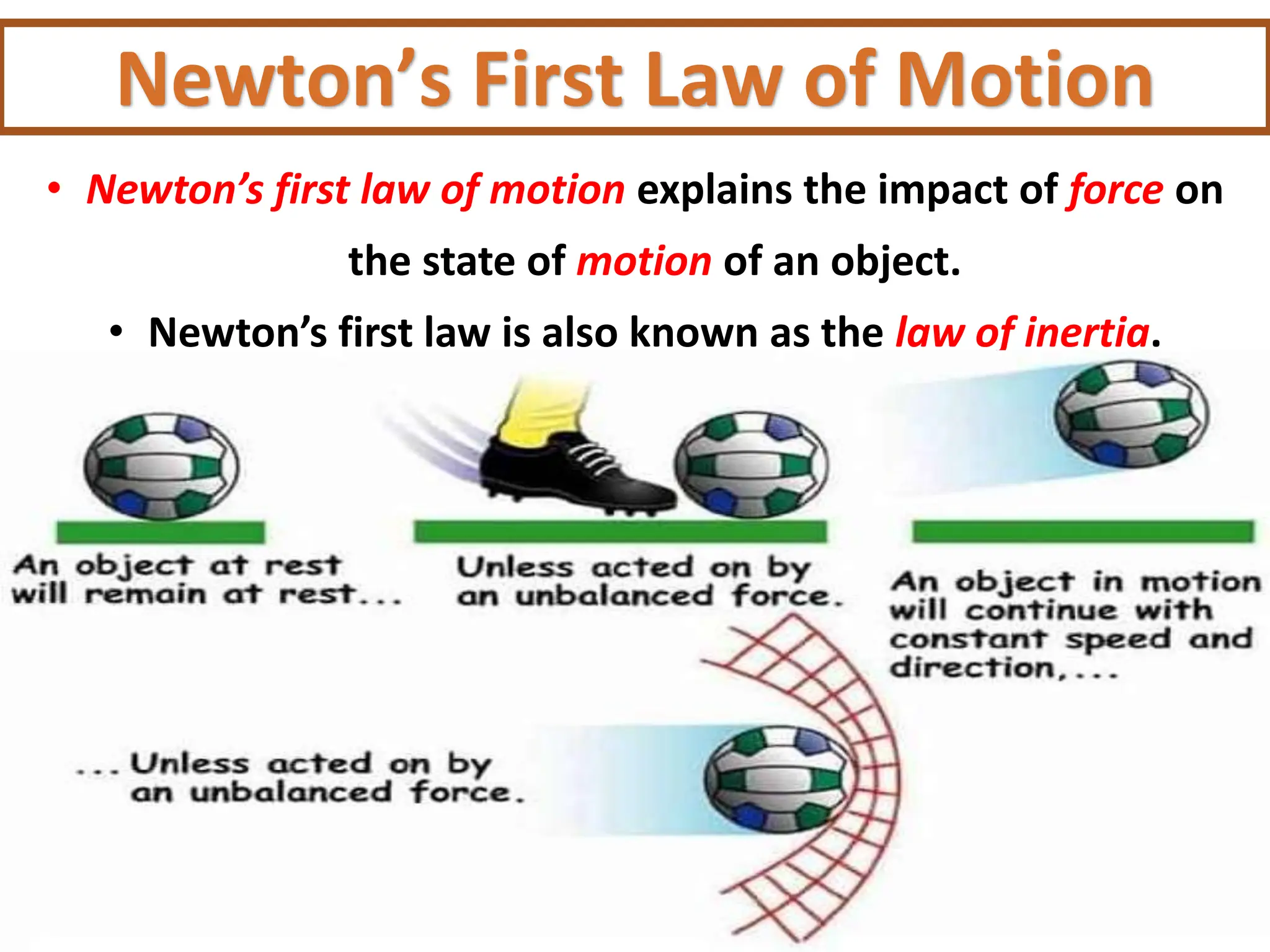 NEWTON'S LAWS OF MOTION.pptx The motion of an object | PPTX