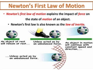 NEWTON'S LAWS OF MOTION.pptx The motion of an object | PPT