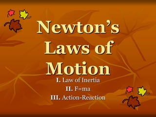 newtons_laws_of_motion for middle school esl learners.ppt