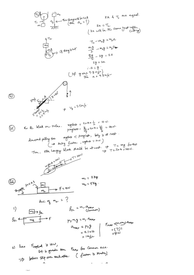 Newton's Laws of Motion Notes Class 11 CBSE | PDF