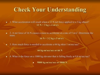 Newtons laws of_motion - 2nd law | PPT