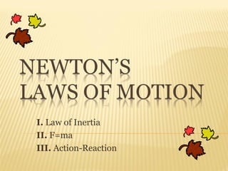 Newton's laws of motion (krishnaraj) | PPT