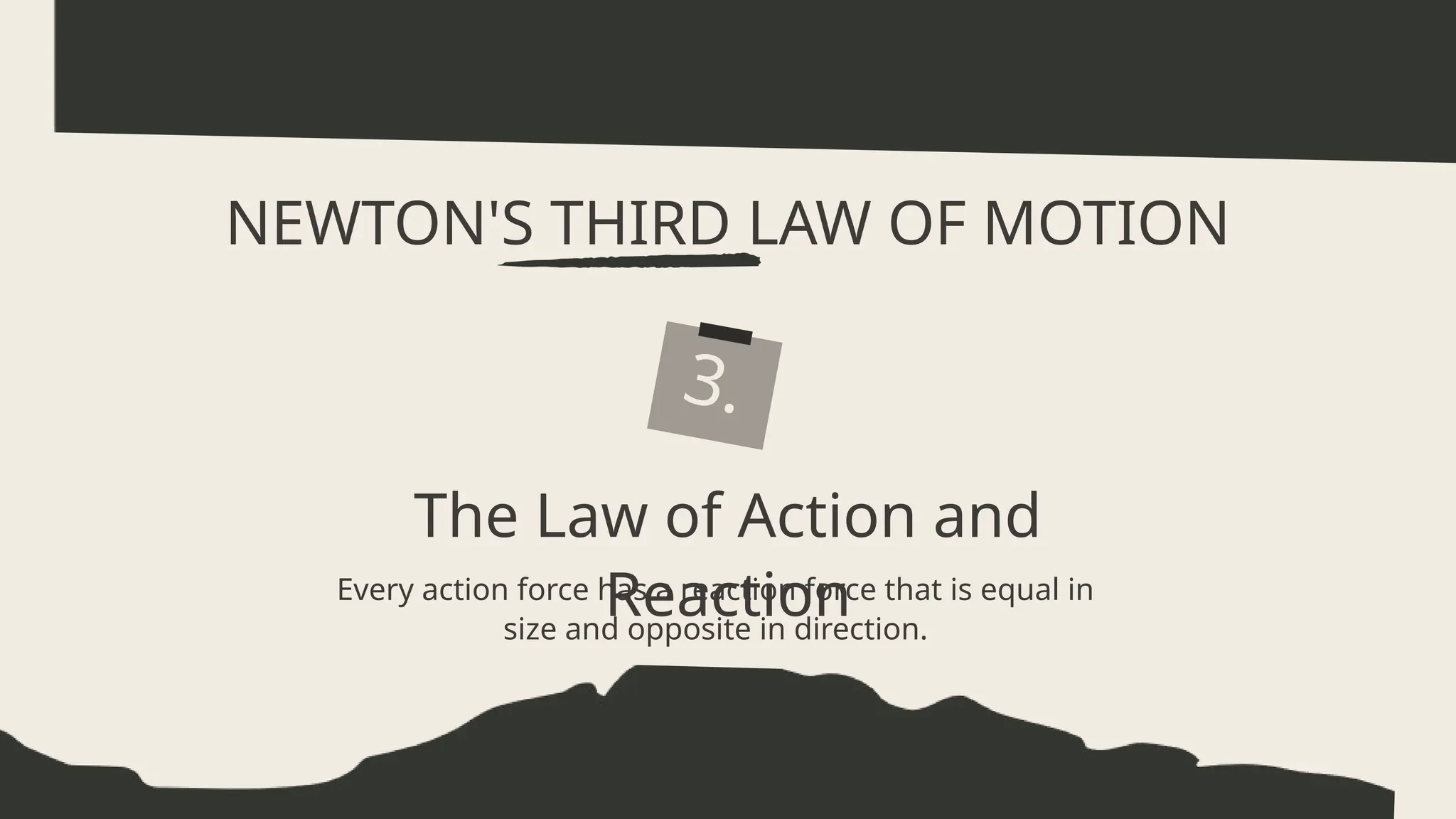 Newton's Laws of Motion at Work Science Presentation in Beige Charcoal ...