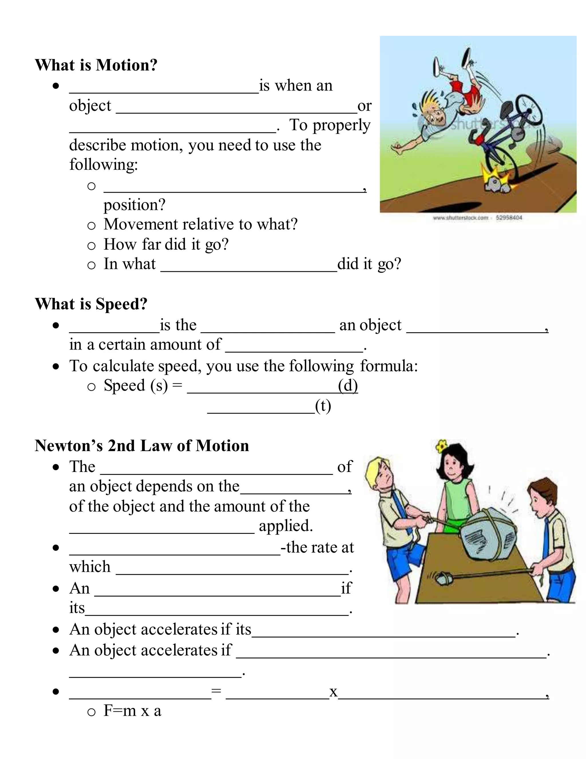 Newtons laws of_motion_fill-in-the-blank | DOCX