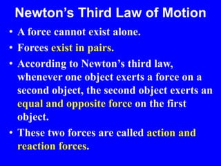 Newton's Laws of Motion | PPTX