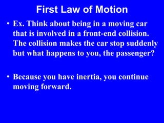 Newton's Laws of Motion | PPTX