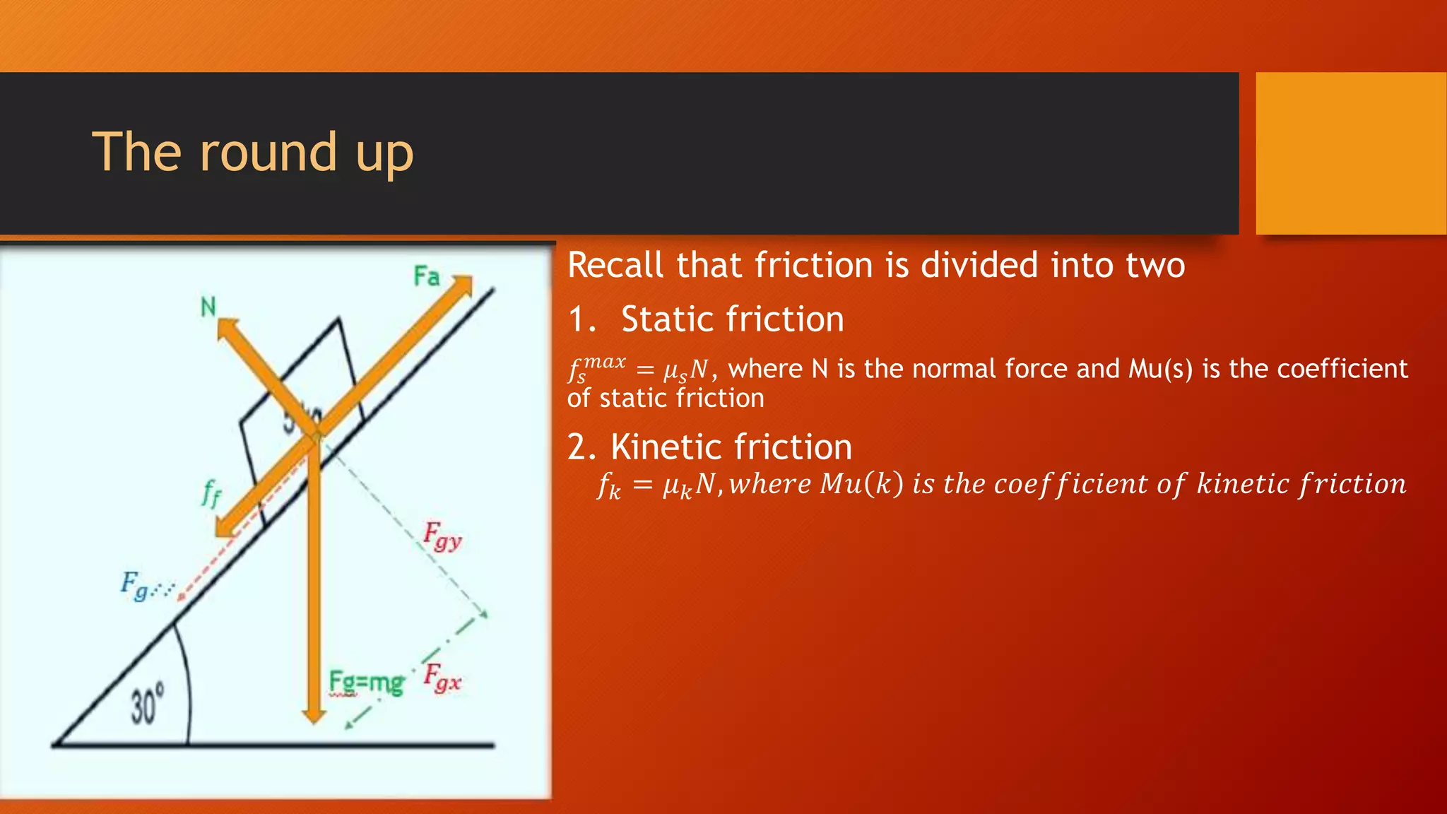 Forces on an incline | PPT