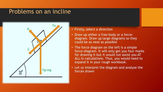 Forces on an incline | PPT