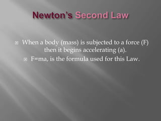 Newton’s laws project | PPTX