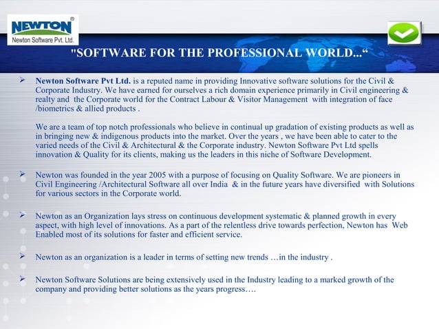 Newton software Pvt Ltd | PPT