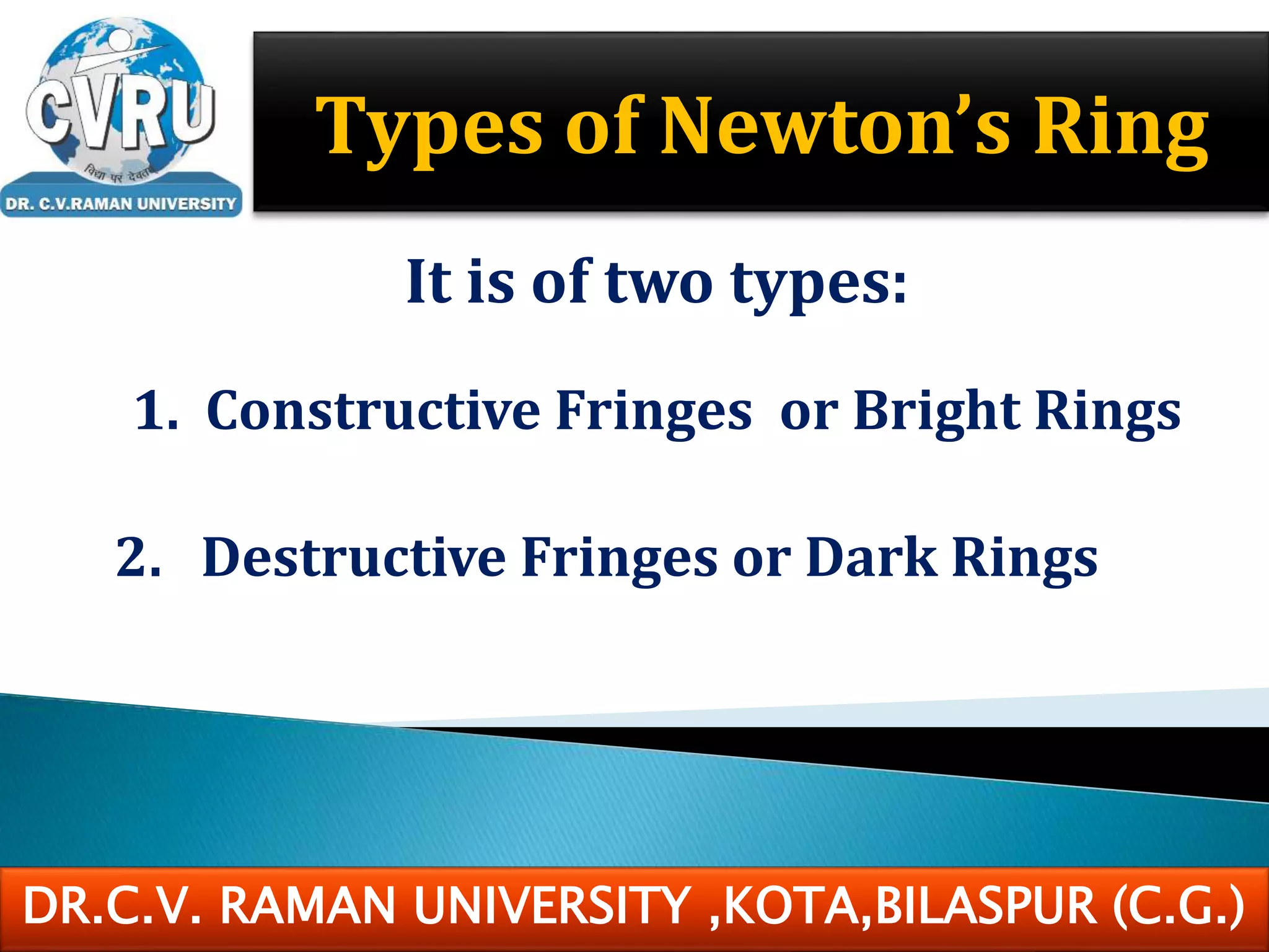 Newton's ring | PPTX