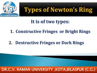 Newton's ring | PPTX