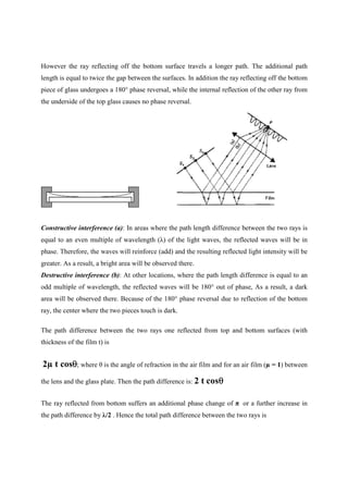 Newtons rings | PDF