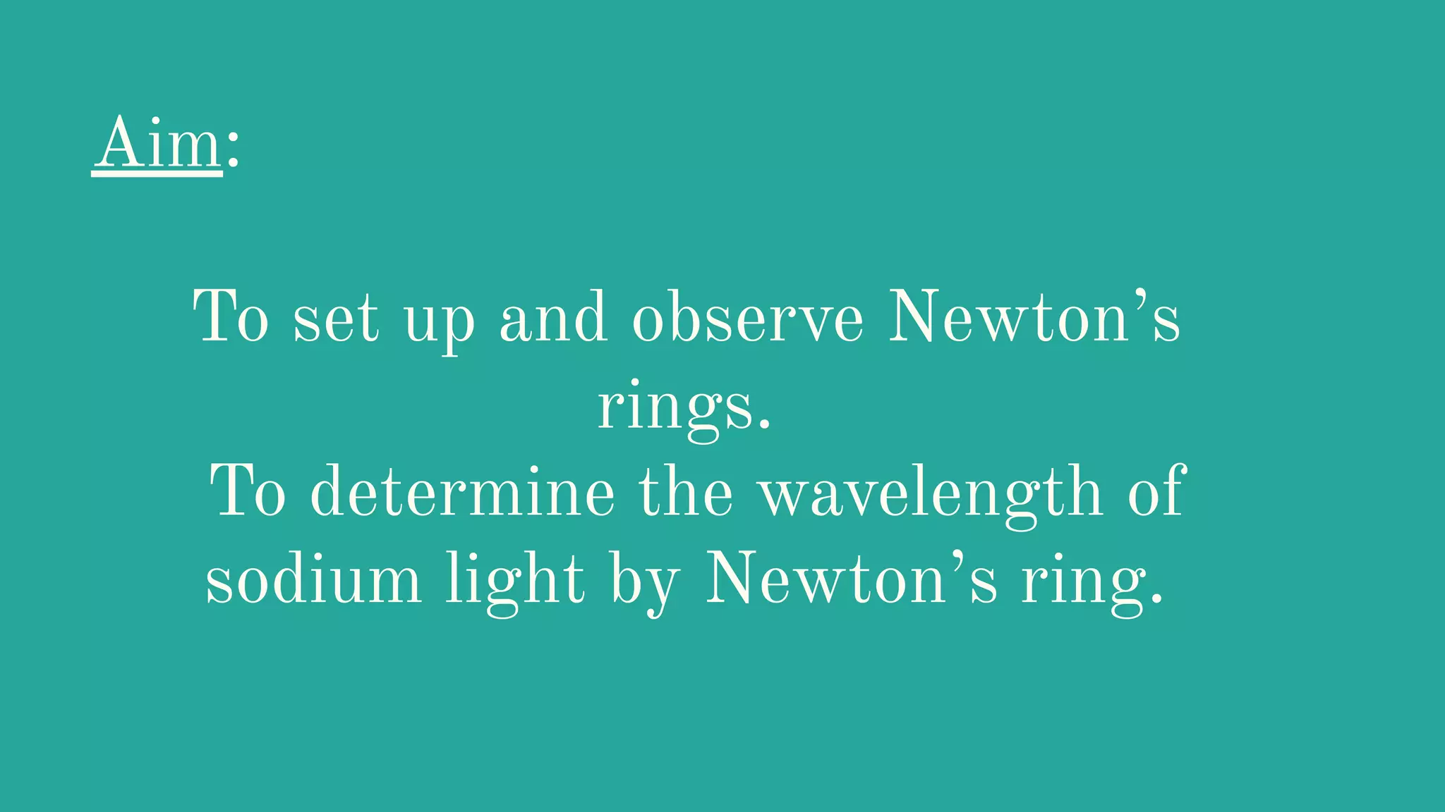 Newton's rings | PDF