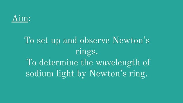 Newton's rings | PDF